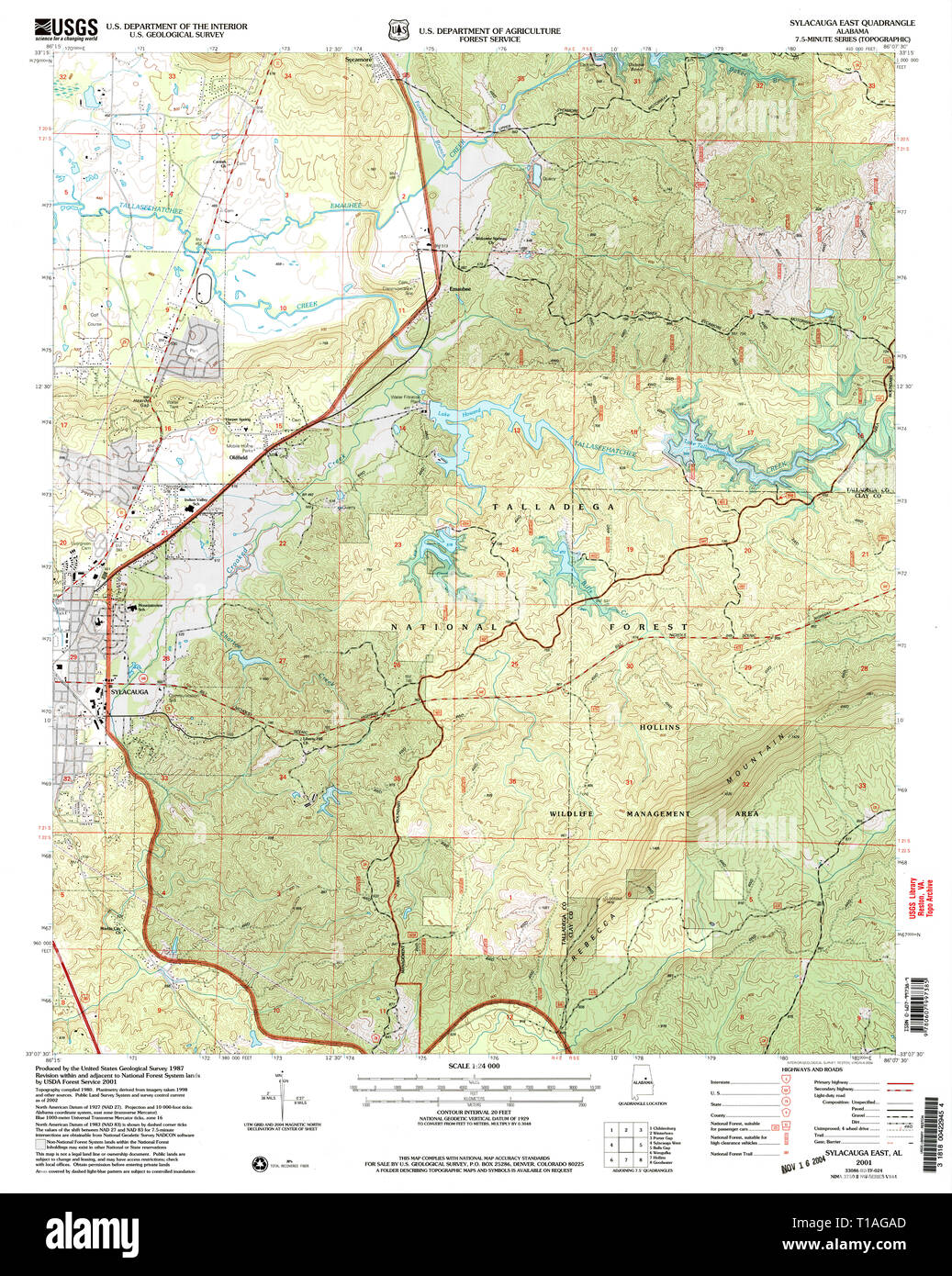 Sylacauga alabama map hi-res stock photography and images - Alamy
