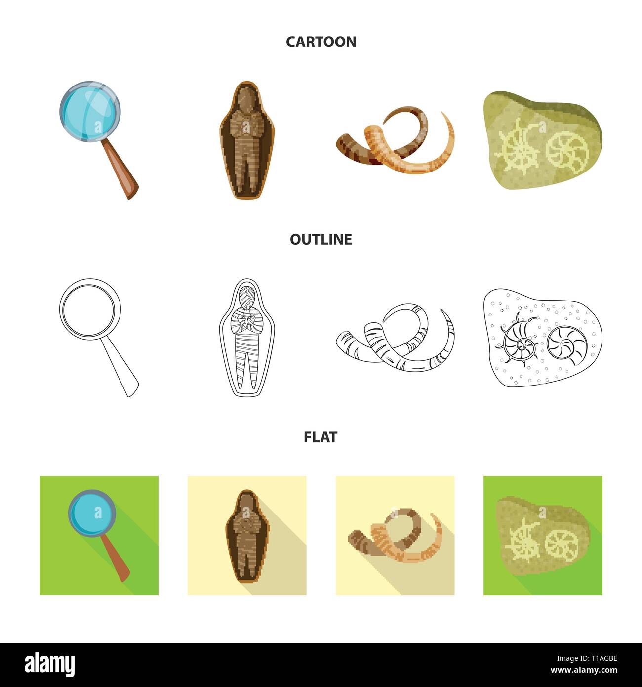 lens,mummy,horn,rock,glass,ancient,tusk,black,tool,Egypt,mammoth,figure ...