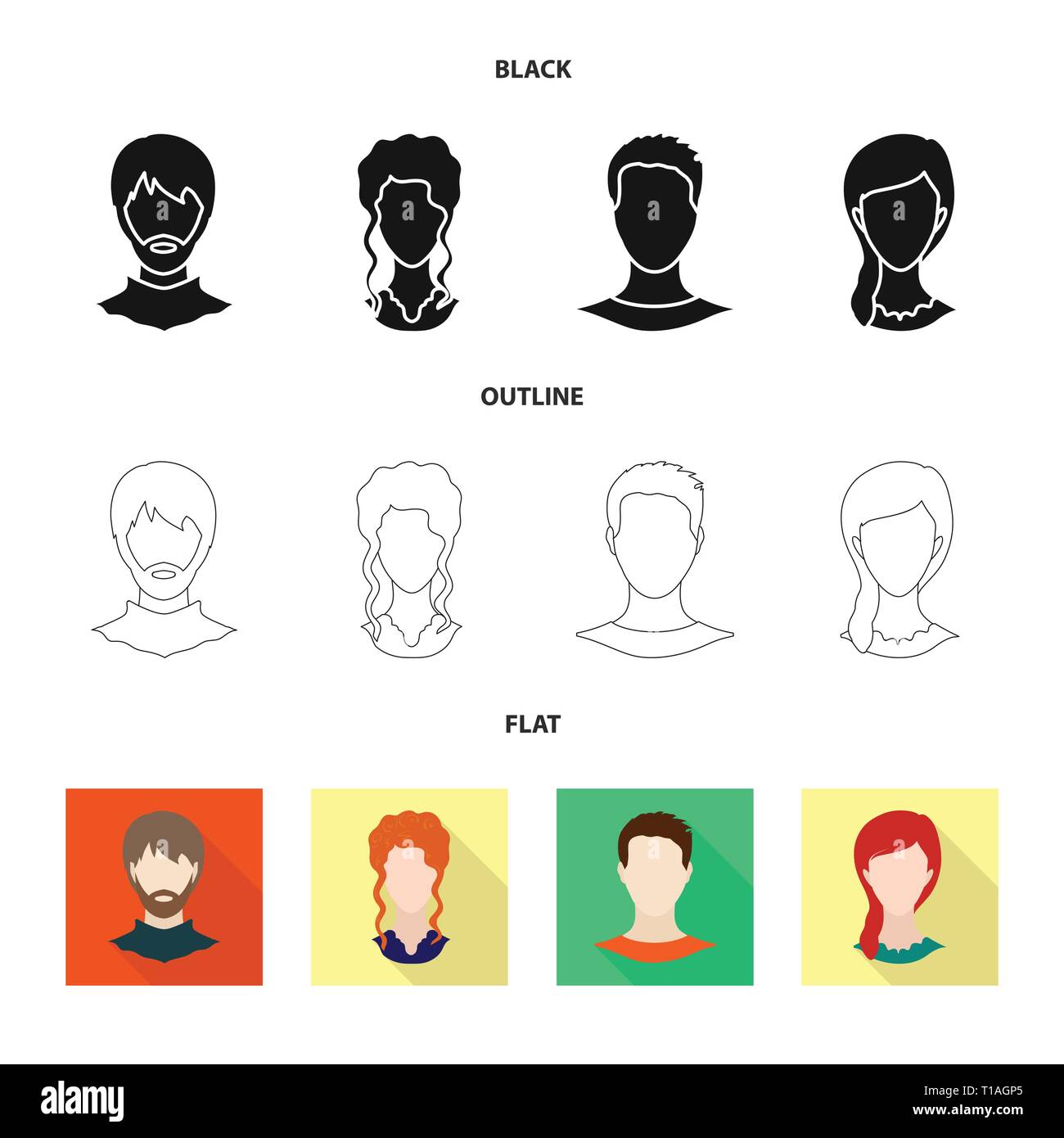 Vector illustration of professional and photo sign. Collection of ...