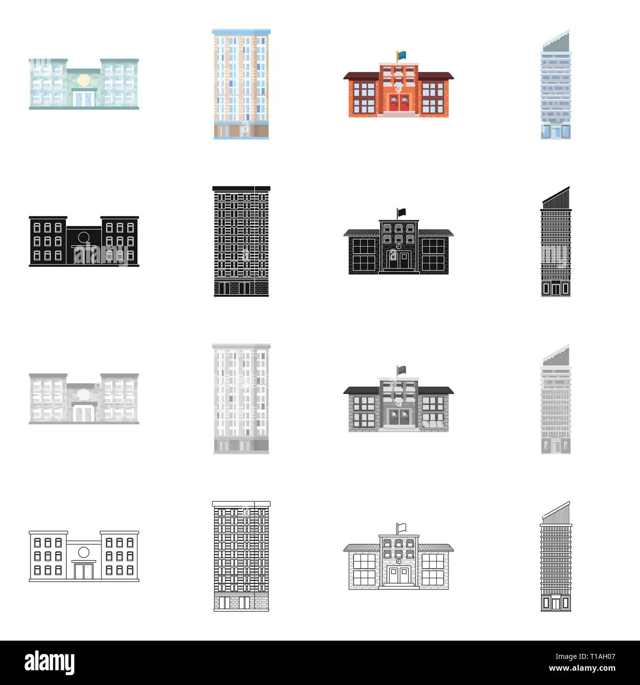University high rise Stock Vector Images - Alamy