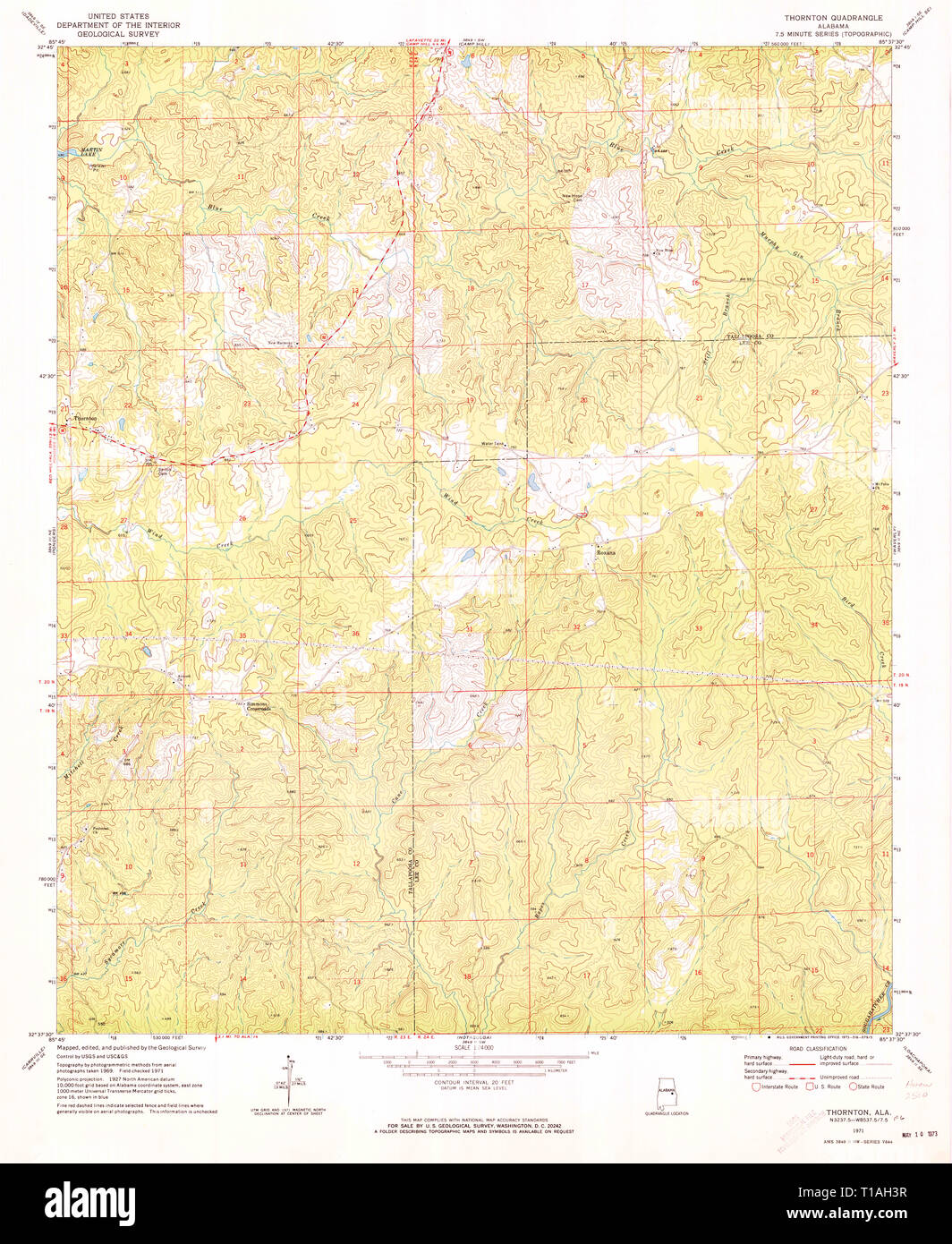 Map of thornton hi-res stock photography and images - Alamy