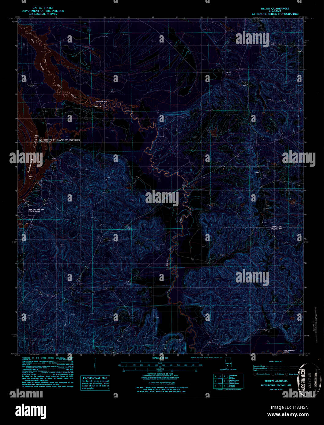 Map of tilden hi-res stock photography and images - Alamy