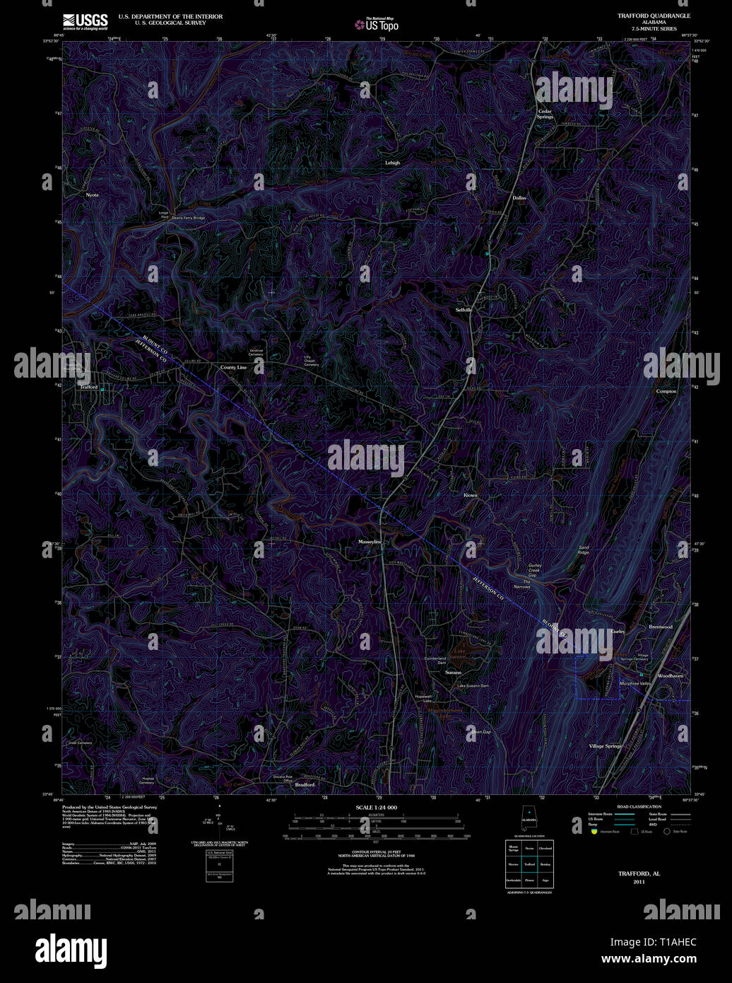 Trafford map hi-res stock photography and images - Alamy