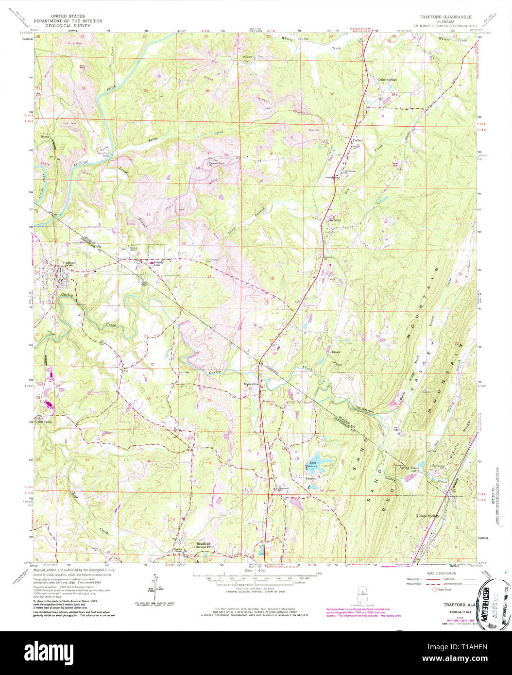 Trafford map hi-res stock photography and images - Alamy