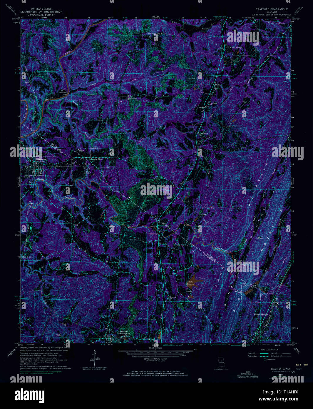 Trafford map hi-res stock photography and images - Alamy
