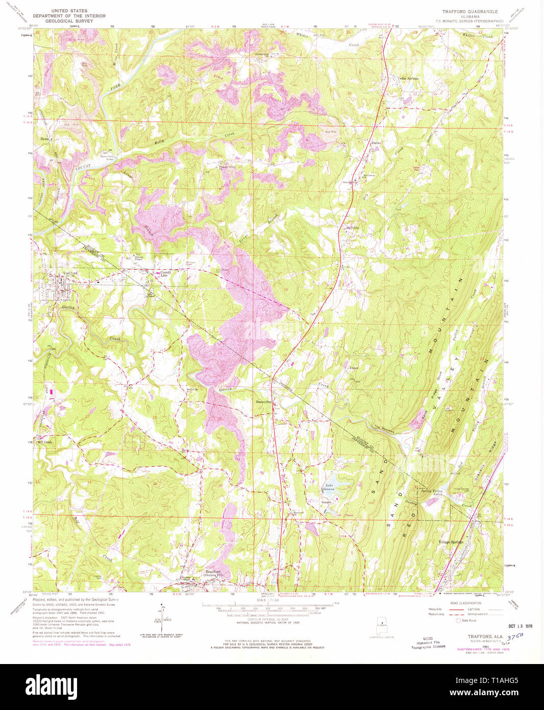 Trafford map Cut Out Stock Images & Pictures - Alamy