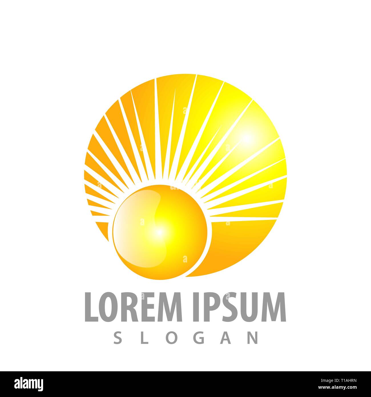 Shiny sunlight concept design. Symbol graphic template element Stock ...