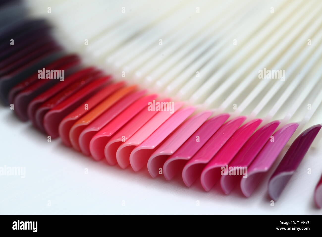female nail manicure processing Stock Photo - Alamy