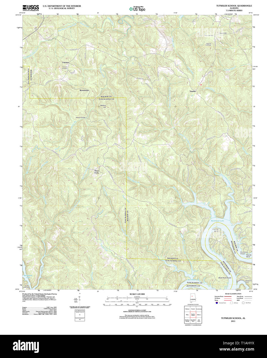 Tutwiler map hi-res stock photography and images - Alamy