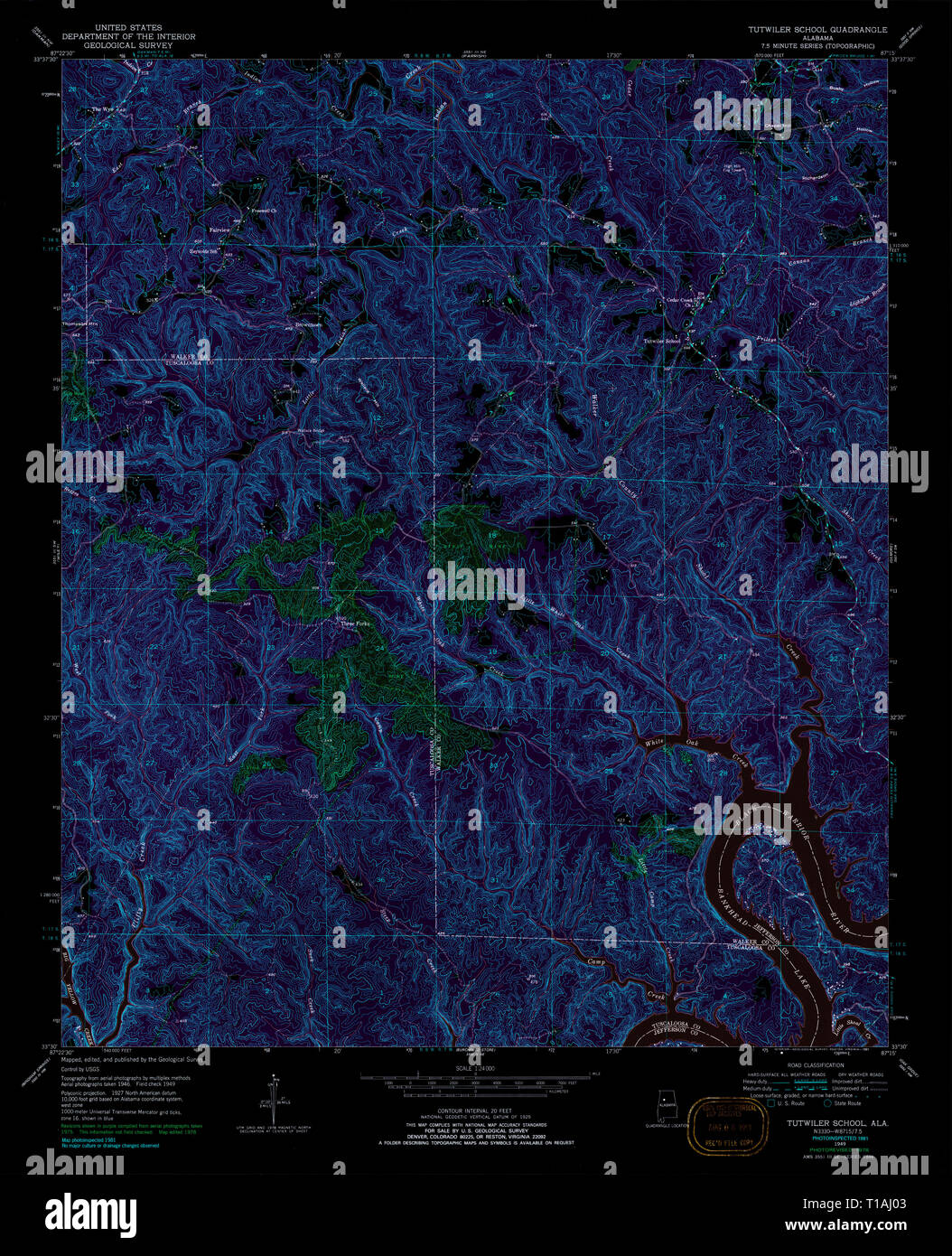 Tutwiler map hi-res stock photography and images - Alamy