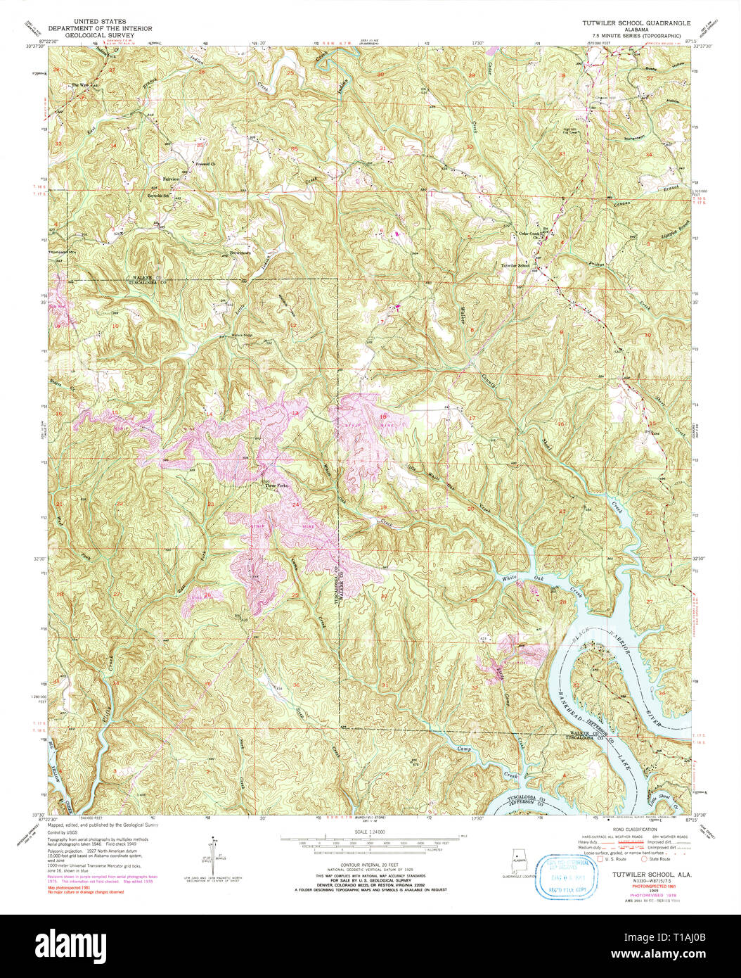 Map of tutwiler hi-res stock photography and images - Alamy