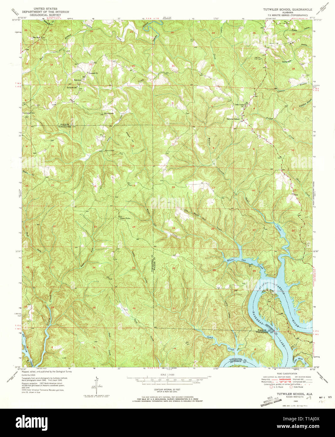 Map of tutwiler hi-res stock photography and images - Alamy
