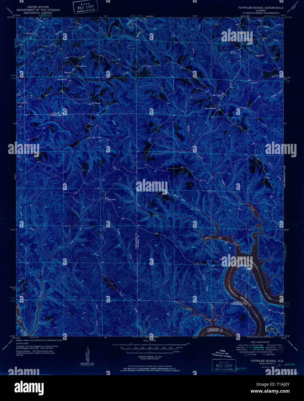 Map of tutwiler hi-res stock photography and images - Alamy
