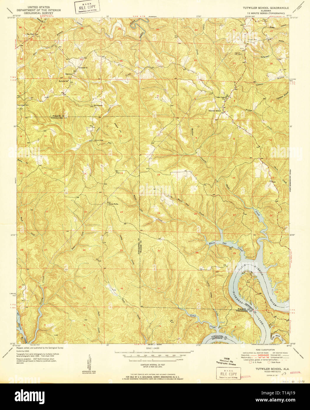 Map of tutwiler hi-res stock photography and images - Alamy