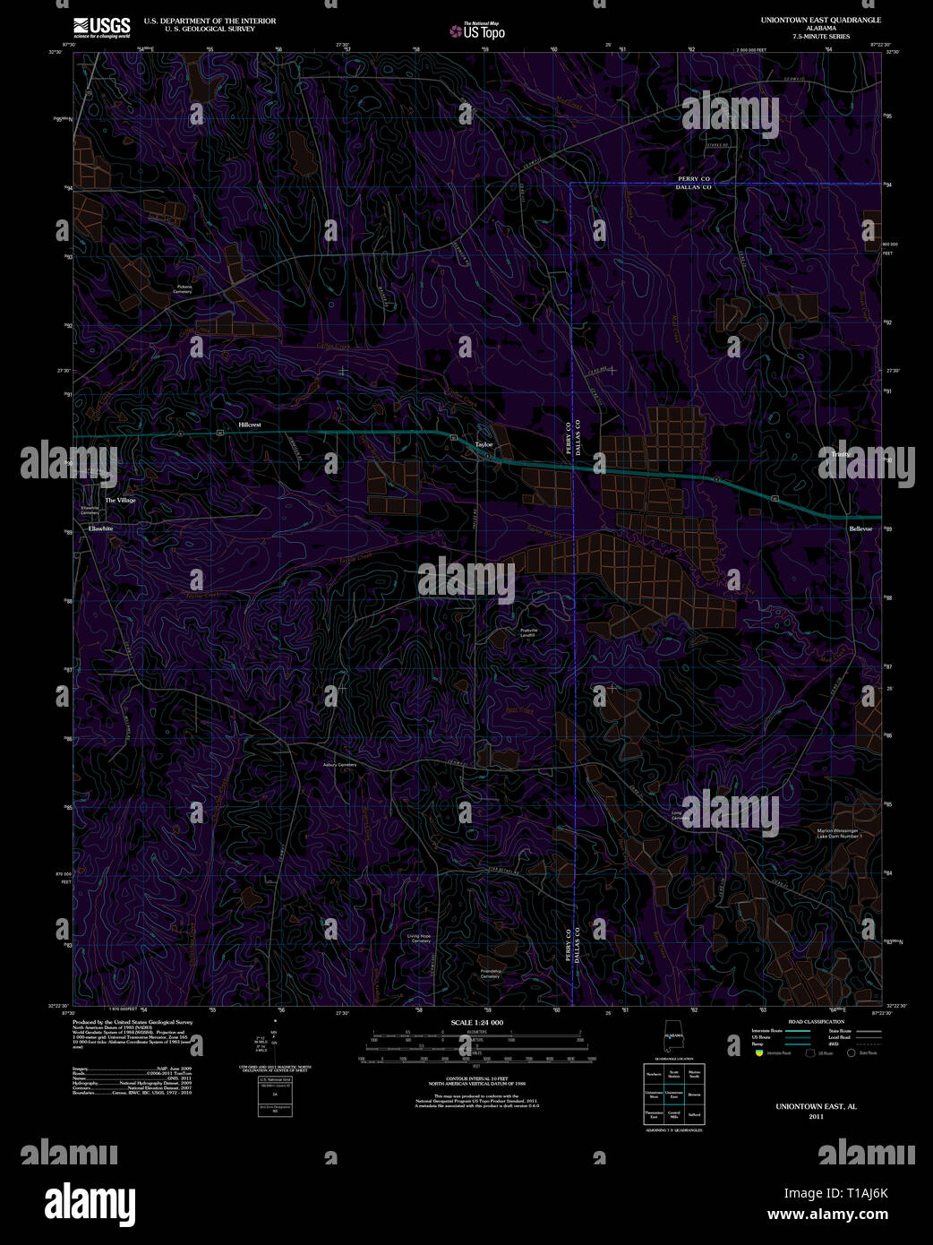 Uniontown map hi-res stock photography and images - Alamy