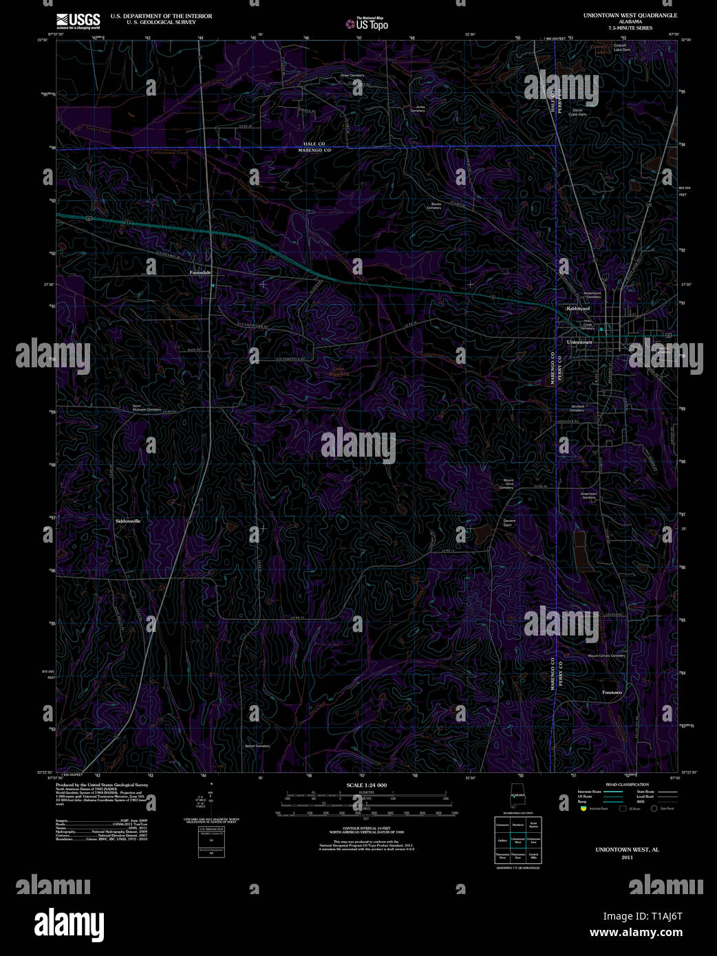 Uniontown map hi-res stock photography and images - Alamy