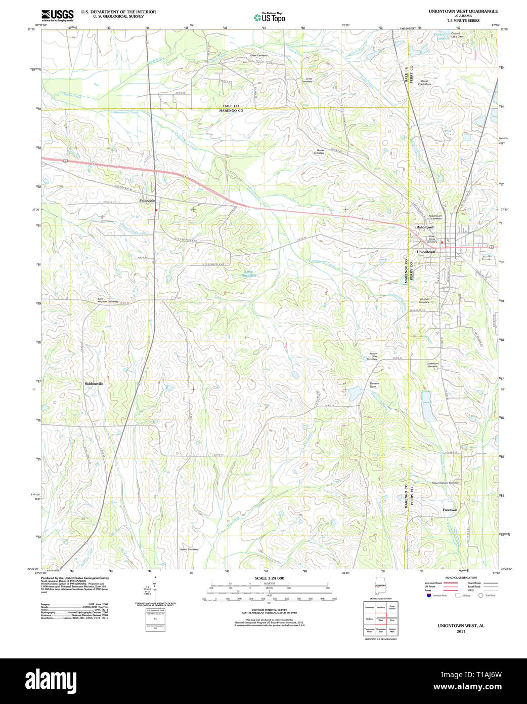 Uniontown map hi-res stock photography and images - Alamy
