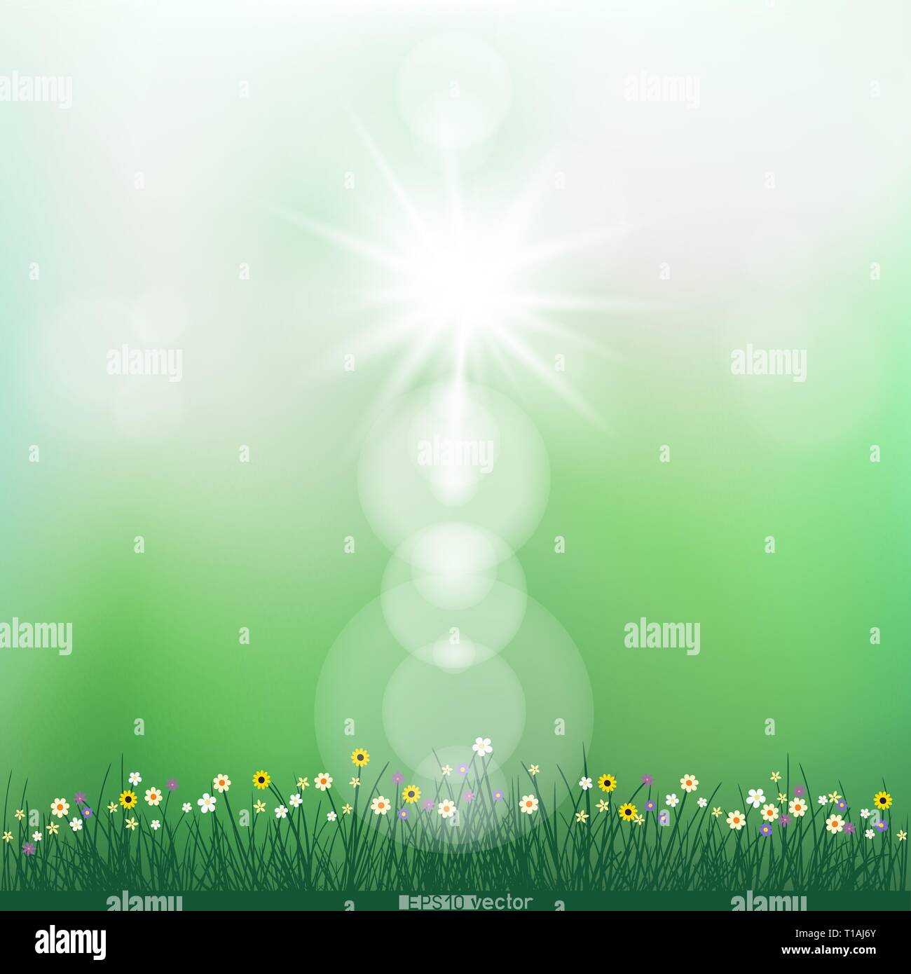 Sunshine and spring Stock Vector Images - Alamy