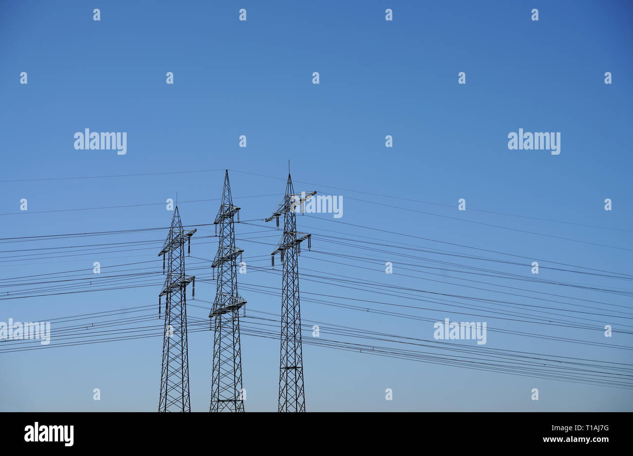 Power pole Power line Stock Photo - Alamy