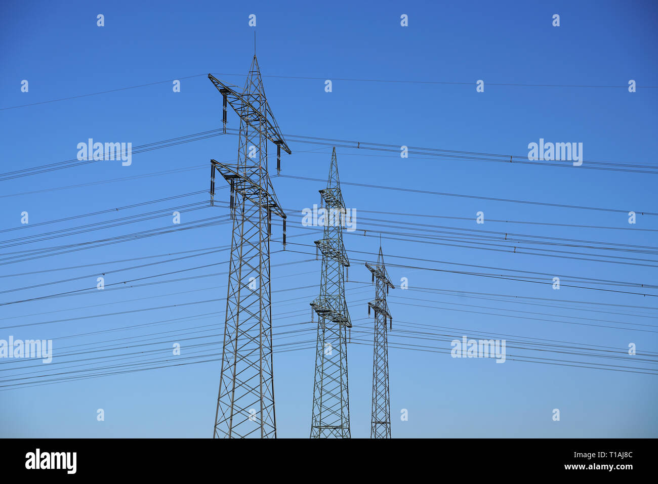 Power pole Power line Stock Photo - Alamy