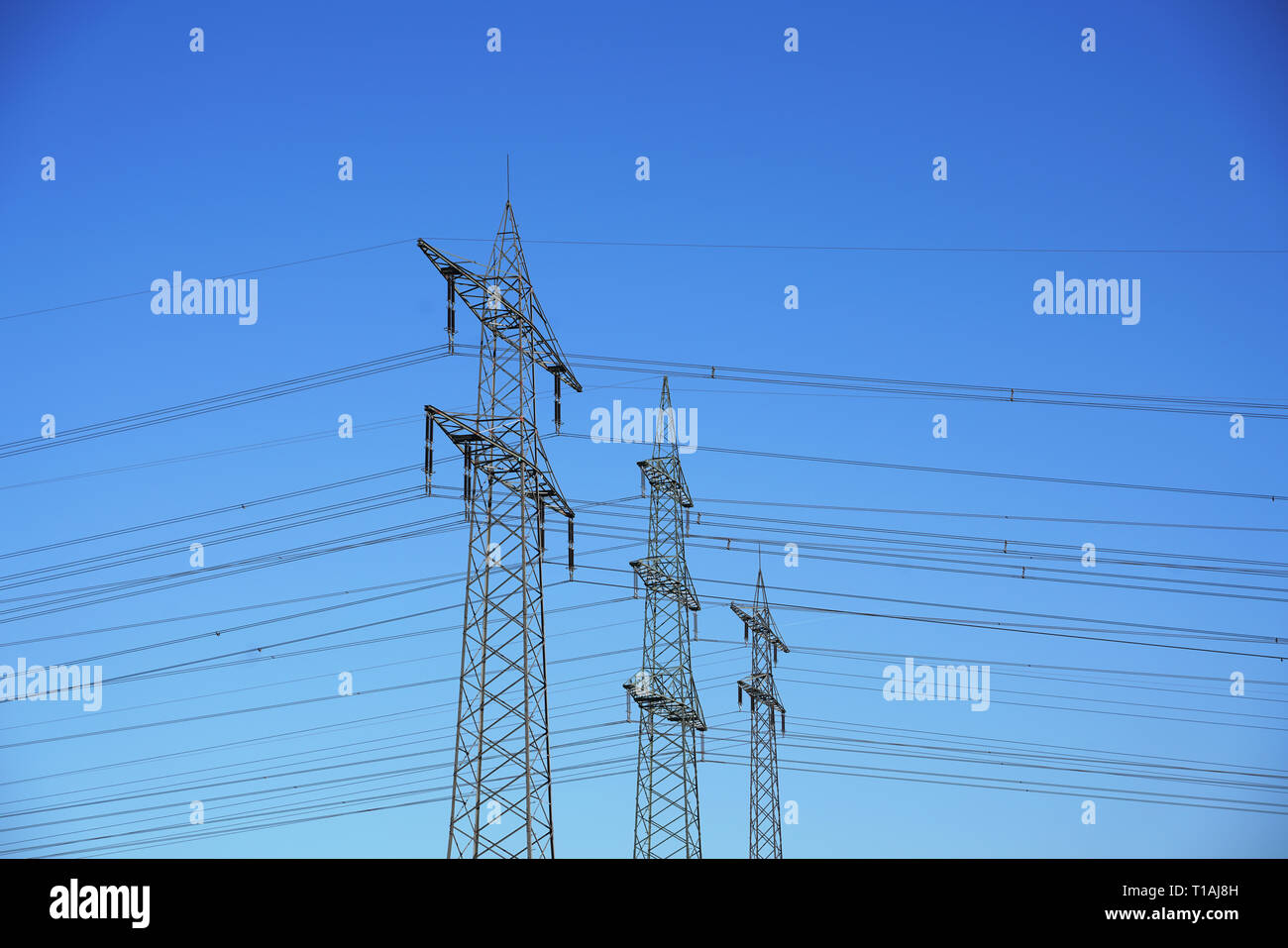 Power pole Power line Stock Photo - Alamy