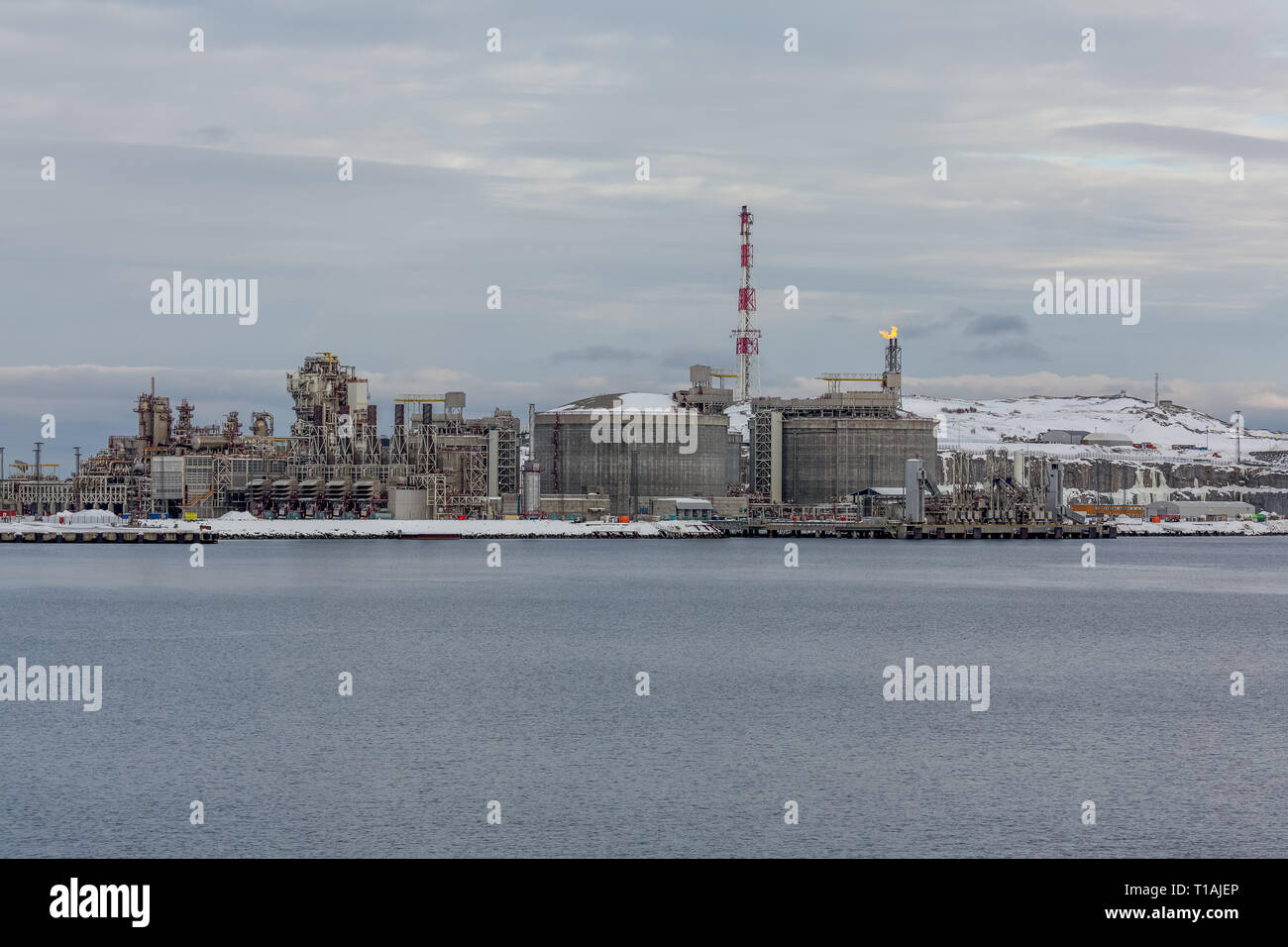 Hammerfest gas terminal melkoya hi-res stock photography and images - Alamy