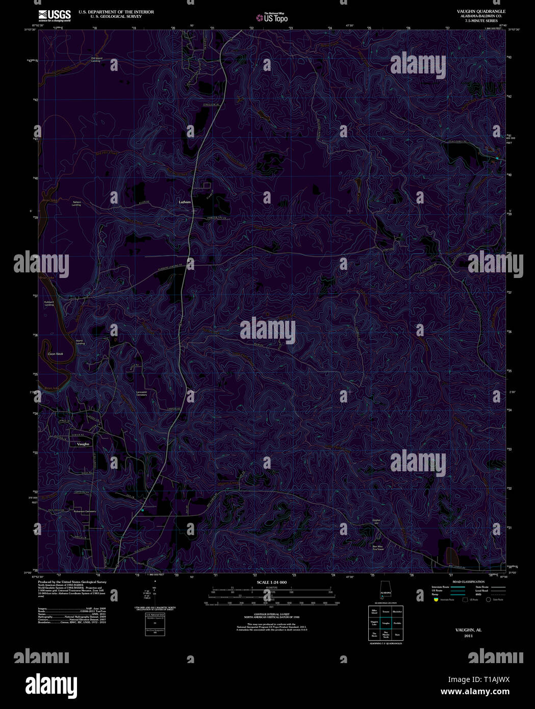 Vaughn map hi-res stock photography and images - Alamy
