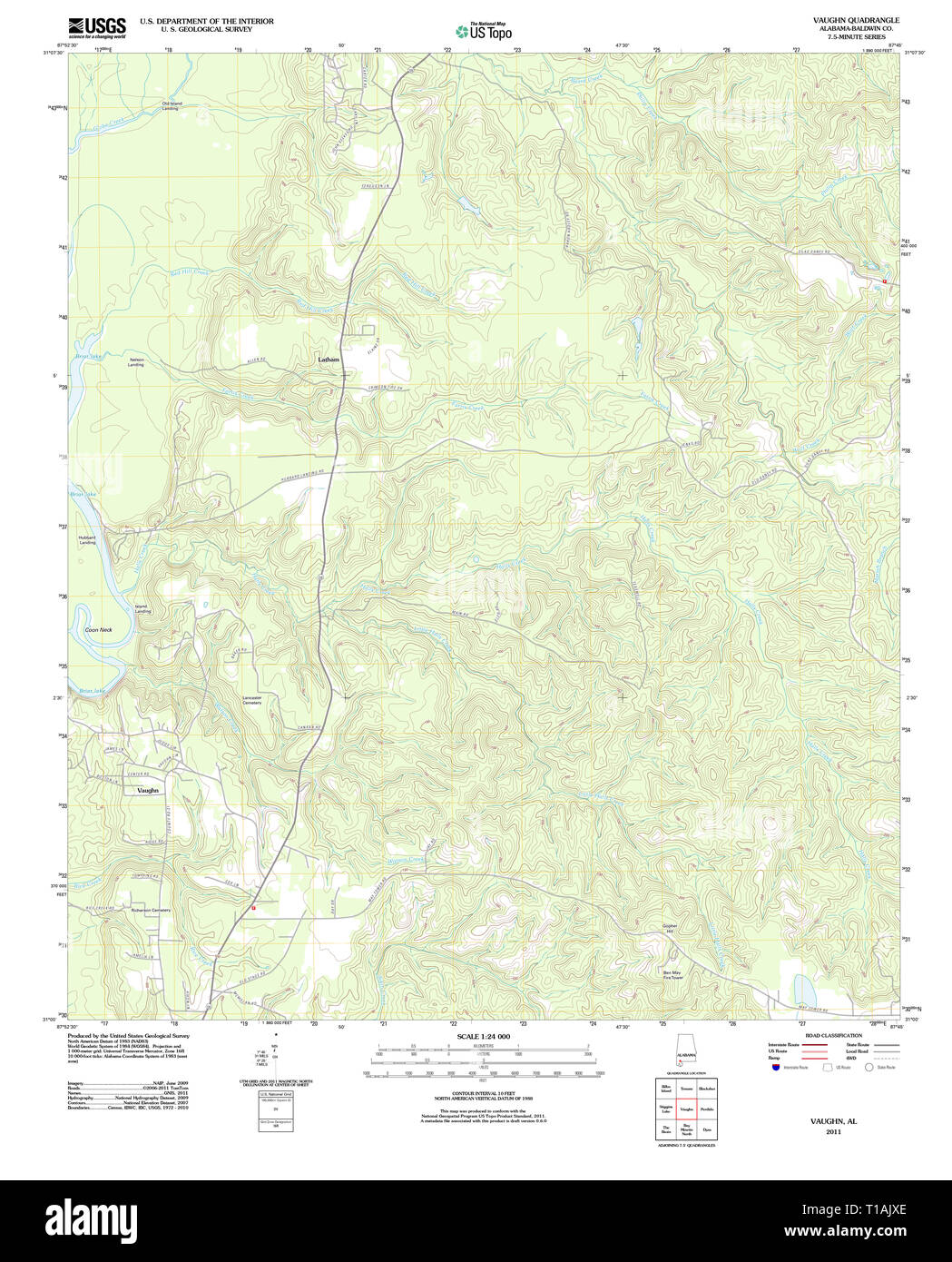 Vaughn map hi-res stock photography and images - Alamy