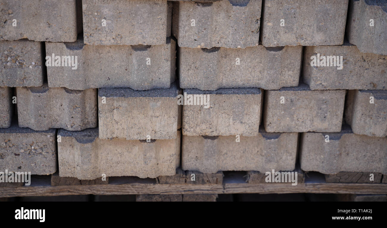 Building Materials Stacked On Construction High Resolution Stock ...