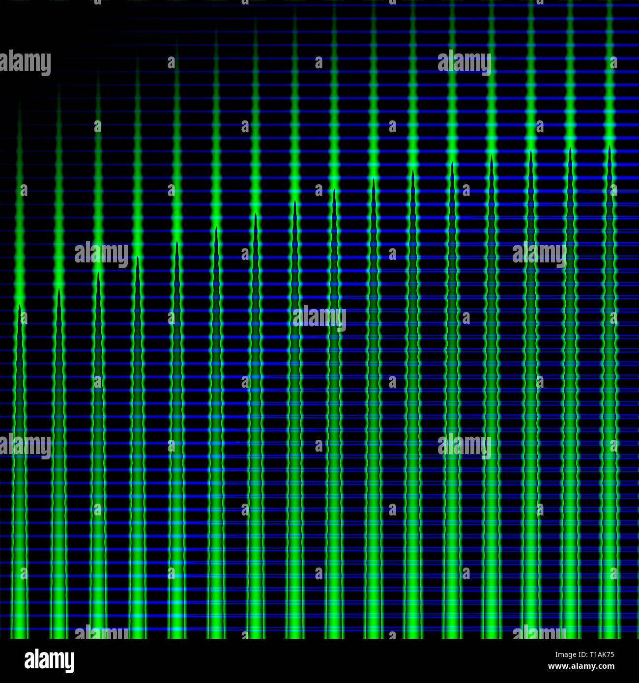 Computer drawing with different colors and shapes forming amorph ...