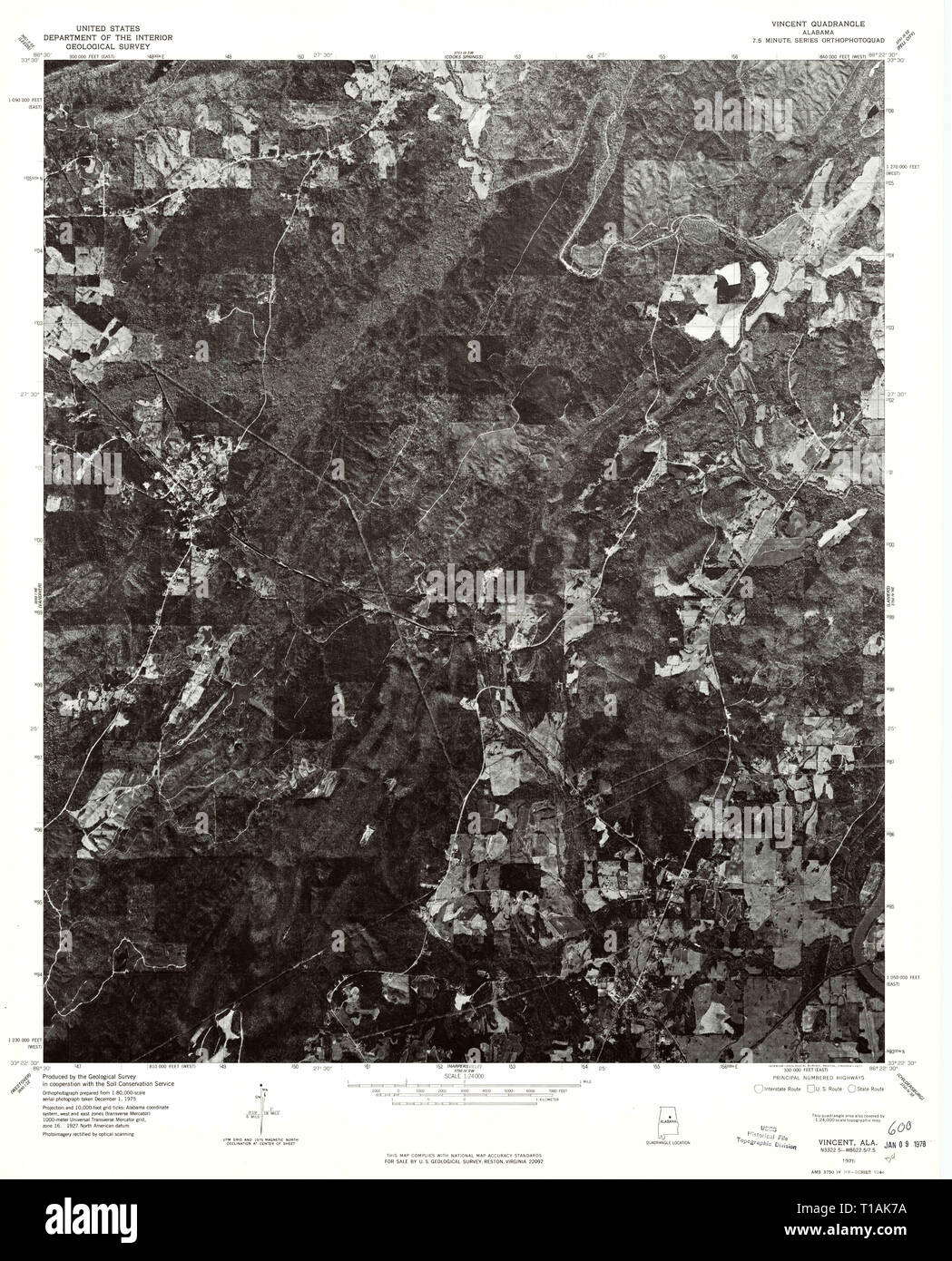 1975 united states map hi-res stock photography and images - Alamy