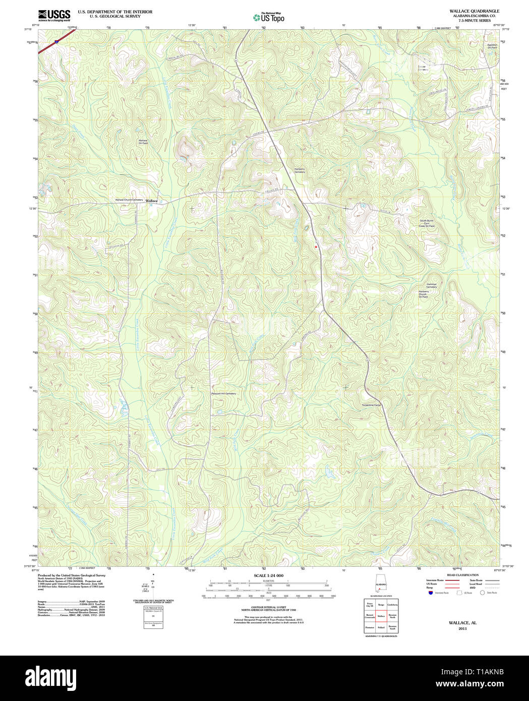 Map of wallace hi-res stock photography and images - Alamy