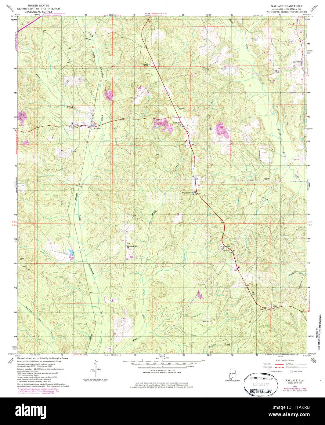 Map Of Wallace High Resolution Stock Photography and Images - Alamy