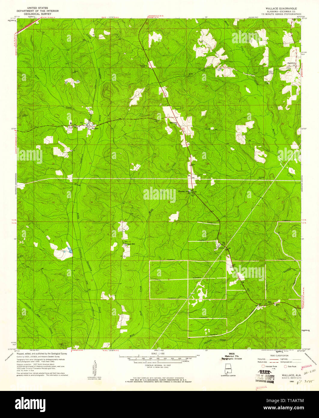 Map of wallace hi-res stock photography and images - Alamy