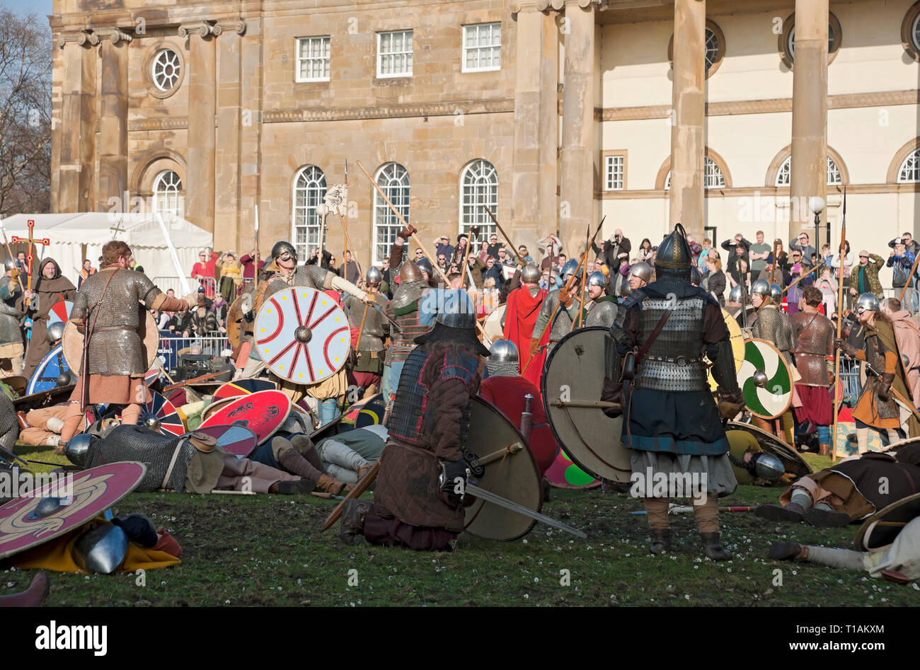 Re Enactment Viking Anglo Saxon Battle York Stock Photos & Re Enactment ...