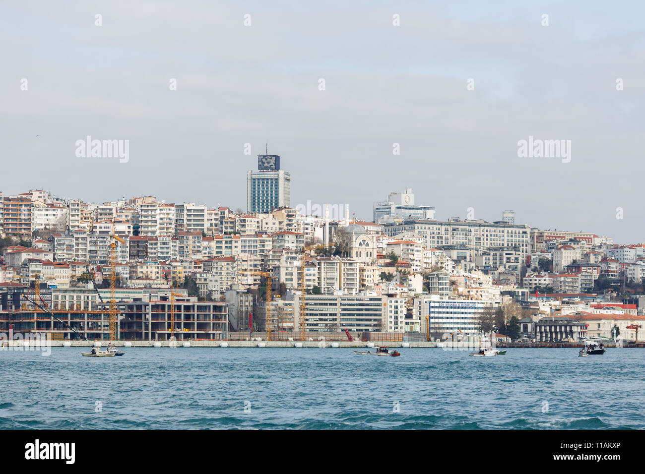 Photo of sea, buildings in coastal area Stock Photo - Alamy