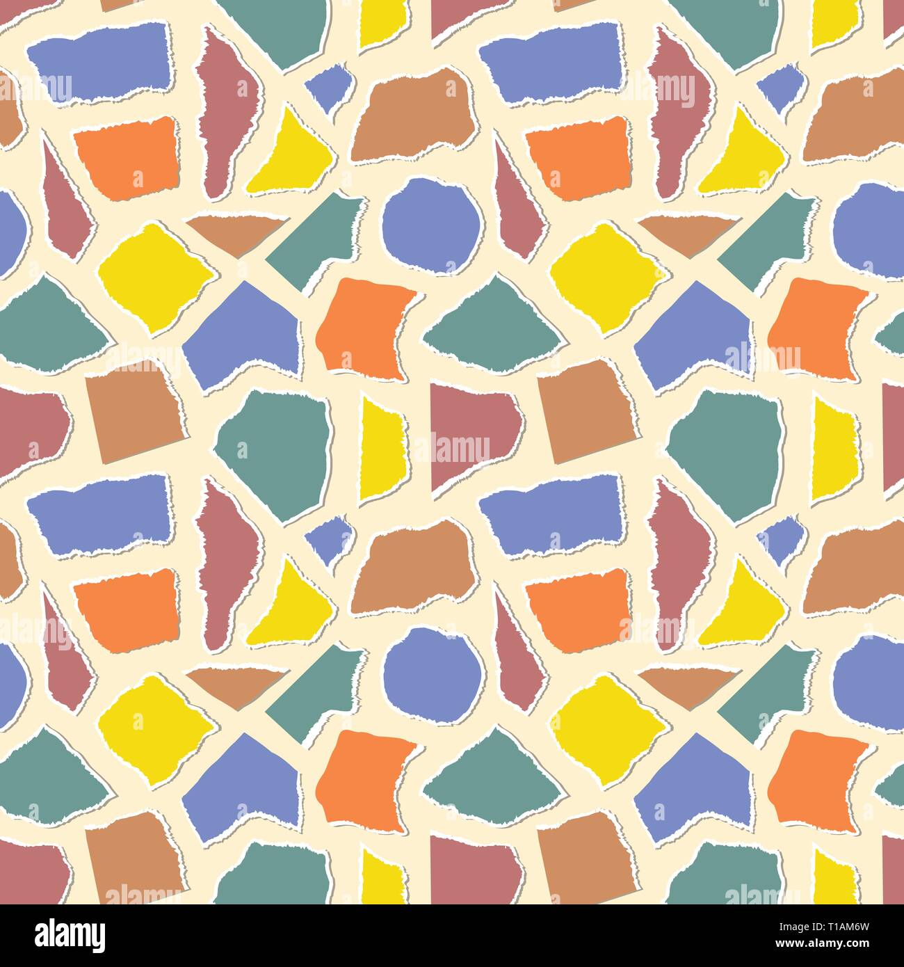 pattern with pieceis of paper Stock Vector Image & Art - Alamy