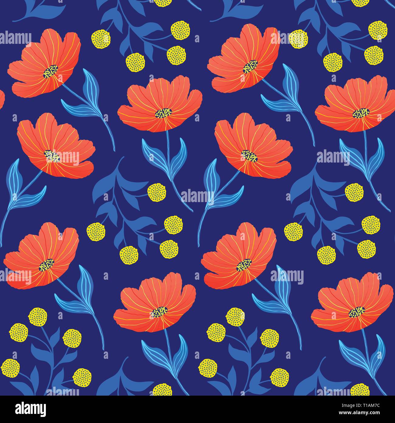 Orange flower blossom Stock Vector Images - Alamy