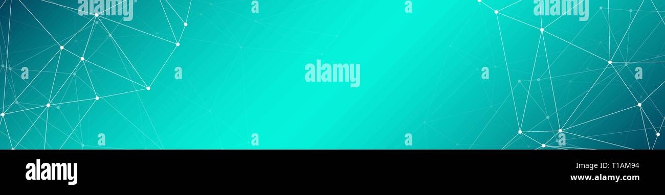 Abstract Digital Technology Conception With Copy Space Connected Triangles Shapes Lines