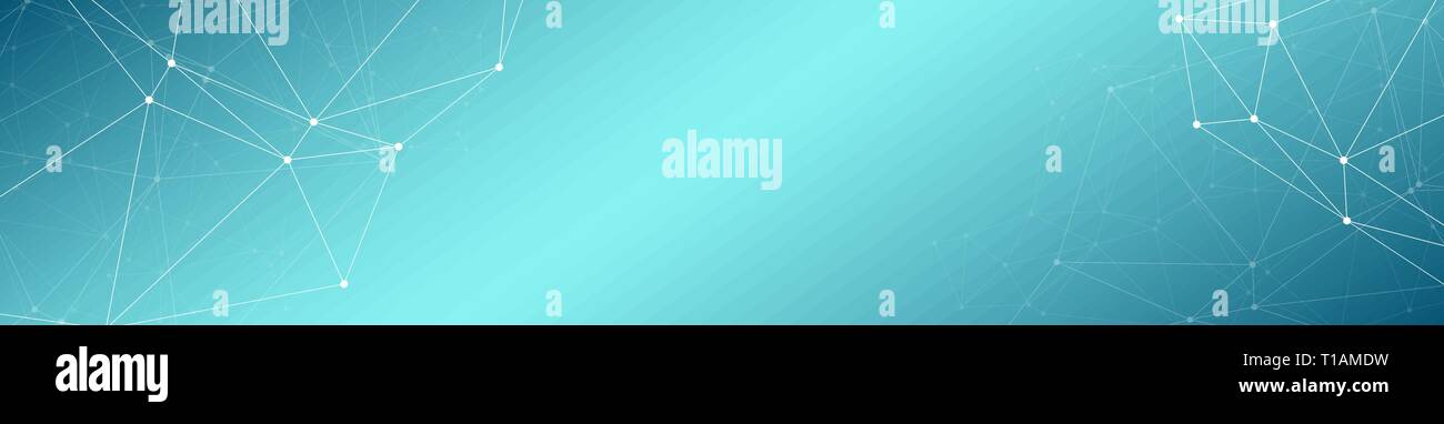 Computer science layout with copy space, abstract polygonal background ...