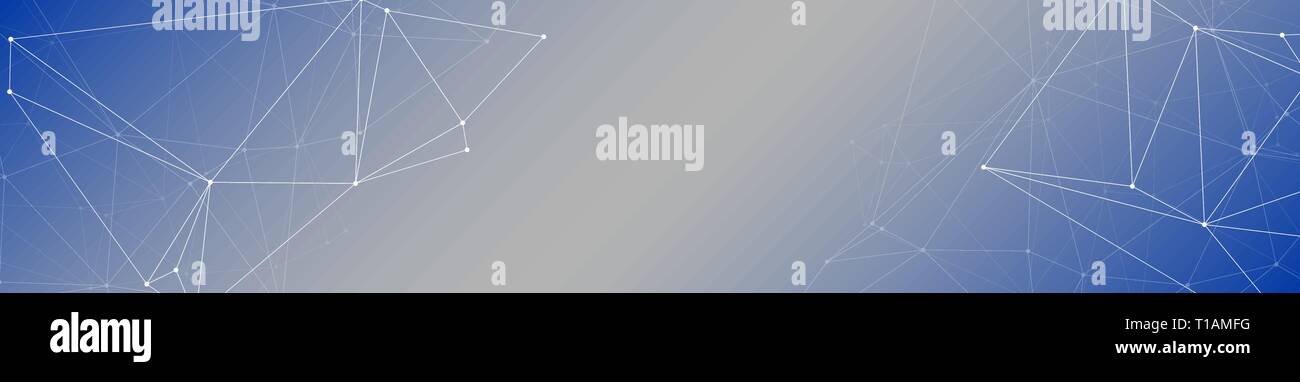 Tech presentation layout template, abstract polygonal background many vector lines and circle ...