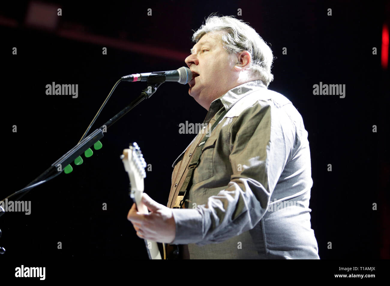 London, UK. 24th Mar, 2019. Jake Burns of Stiff Little Fingers performs ...
