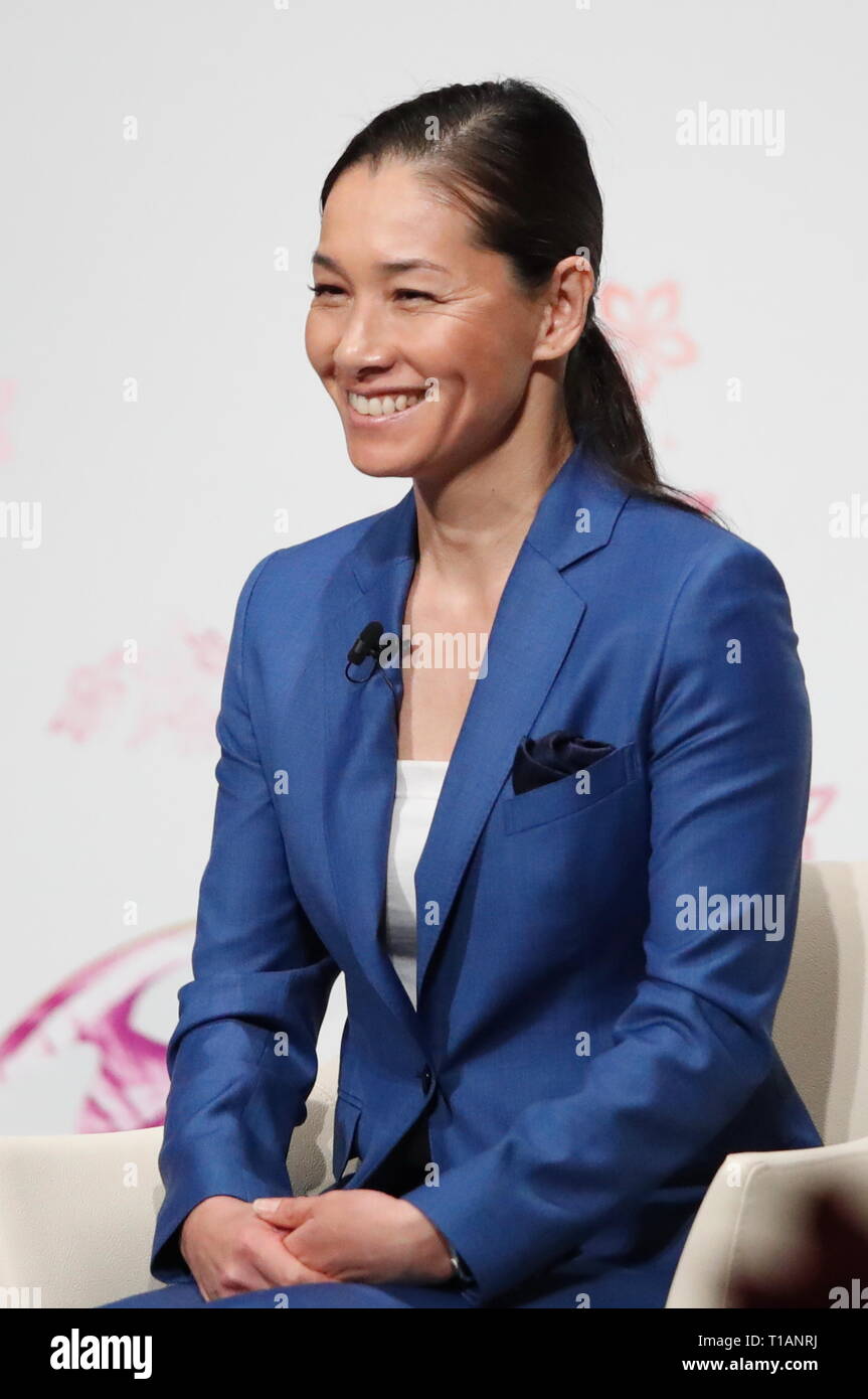 Former professional tennis player Kimiko Date attends the World ...