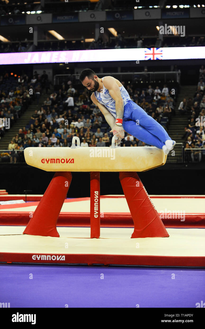 Sam Oldham seen in action during the Superstars of Gymnastics, a brand ...
