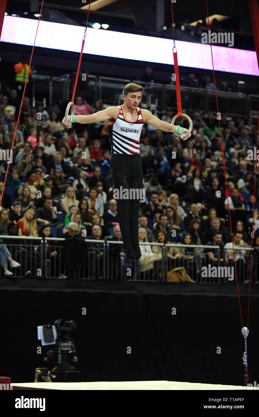 Sam Oldham, seen in action during the Superstars of Gymnastics, a brand ...