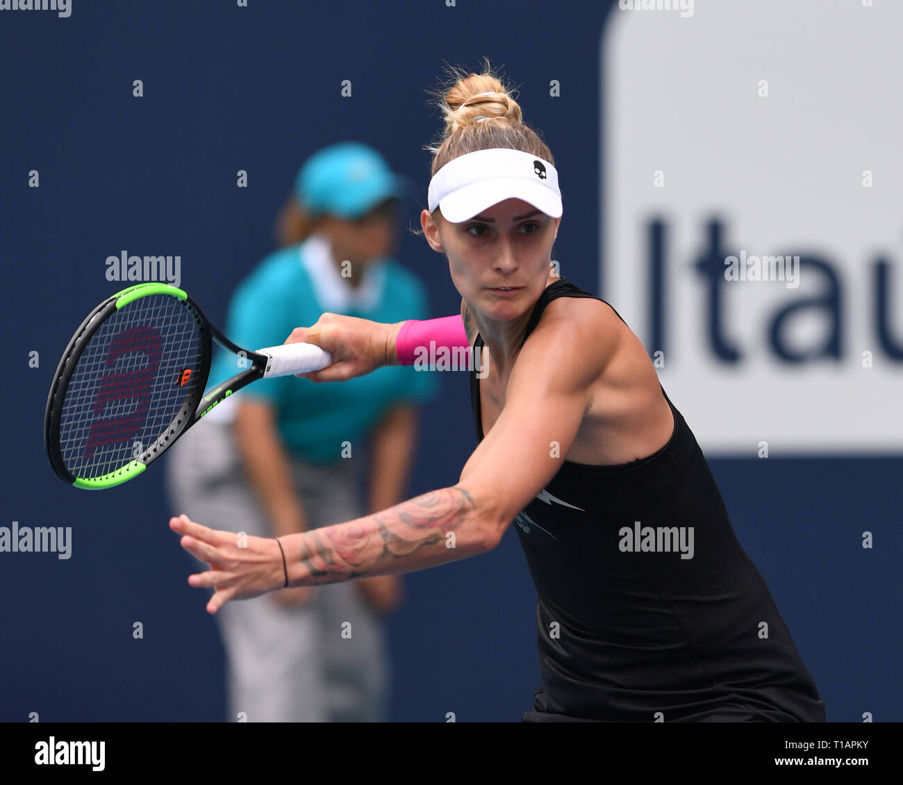 Miami Gardens FL, USA. 24th Mar, 2019. Simona Halep Vs Polona Herco on ...