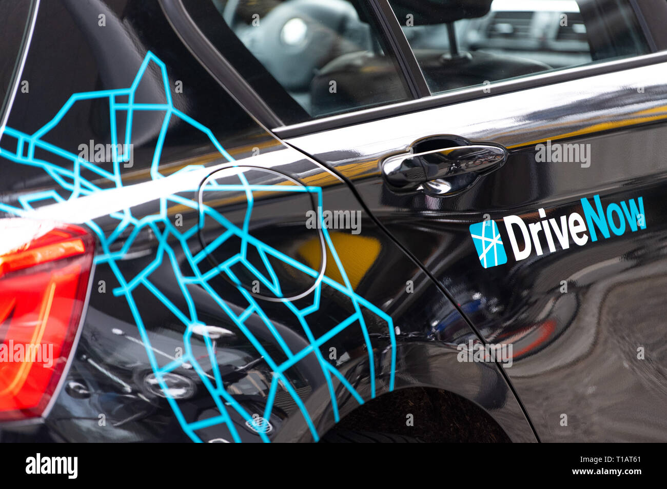 Berlin, Germany. 22nd Mar, 2019. The logo of the car sharing provider ...