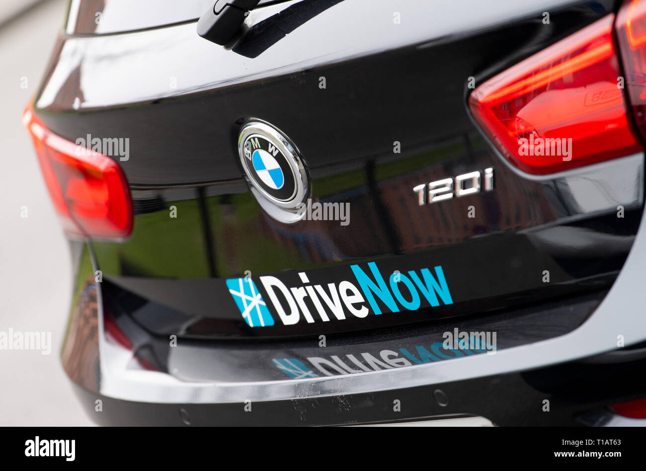 Berlin, Germany. 22nd Mar, 2019. The logo of the car sharing provider ...
