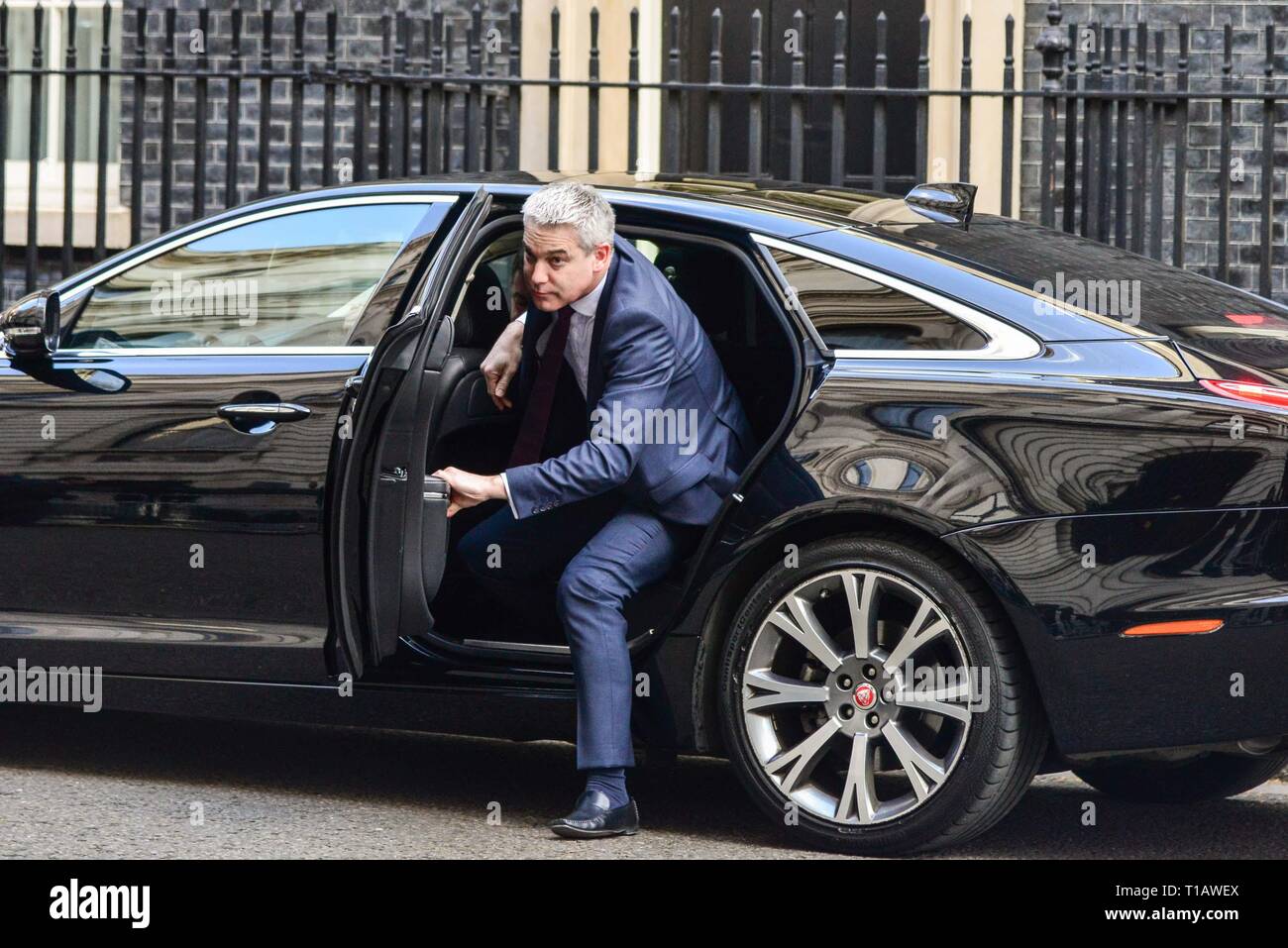 London 25rd March 2019: Stephen Barclay MP, Secretary of State for ...