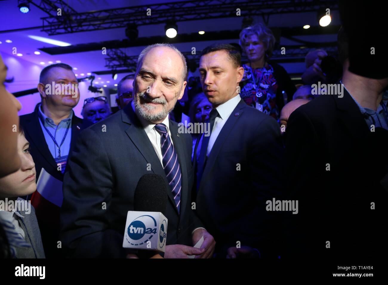 ANTONI MACIEREWICZ Election convention of Prawo i Sprawiedliwosc (Law and Justice) on March 23 ...